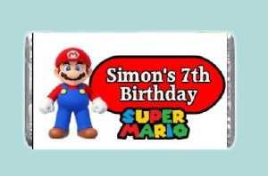 Personalised Super Mario Chocolate Bars (7 Pack)