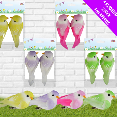 Cute Mini Bird Clips - 2 Per Pack | PartyWorld