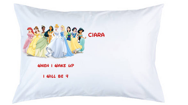 Personalised Princess Pillow Case | Personalised Gifts