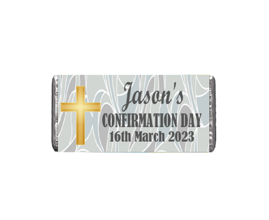 Personalised Neutral Confirmation Chocolate Bars (5 Pack)