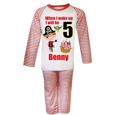 Personalised Pirate Kids Pyjamas | Kids Custom Pyjamas