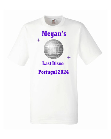 Personalised Last Disco Hen T-Shirt | Hen Party Supplies