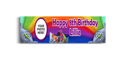 Personalised Trolls Photo Banner | PartyWorld