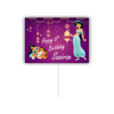Personalised Disney Princess Jasmine Cake Topper