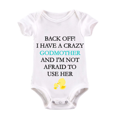 Personalised Blue Back Off Baby Vest | Baby Vests