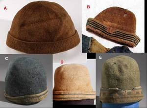 18th Century Hand Knit Wool Dutch Caps - South Union Mills