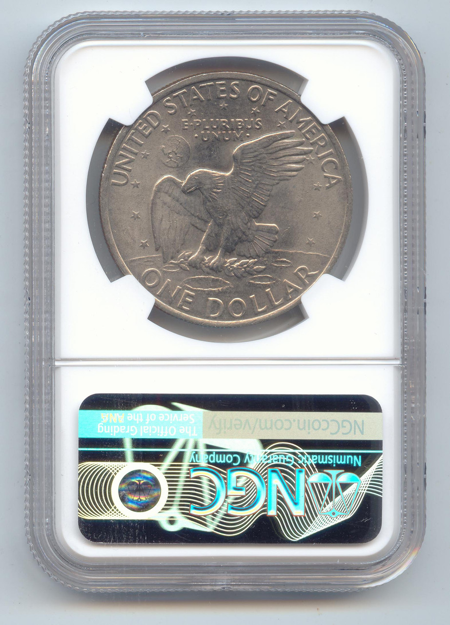 1971-D Eisenhower Dollar, Ike,Friendly Eagle, FS-901, NGC MS-64 - ebwcoin