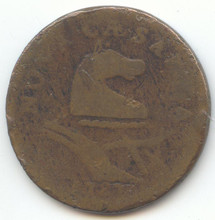 1787 New Jersey Colonial Copper Cent, Overall Good Details - ebwcoin