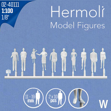 People Scale Figures | Miniature Human Models for Architect & Design ...