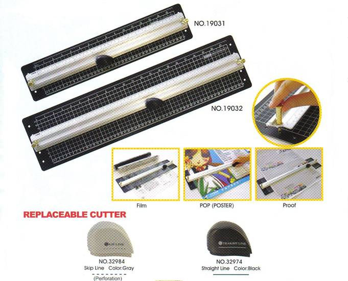 Aluminium Rule & Cutter - 21" / 55cm