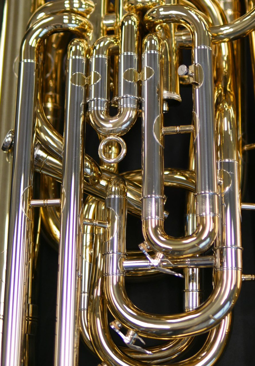 John Packer JP377 Sterling EEb Tuba in Gold Lacquer!