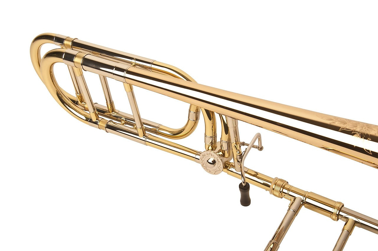 Manchester Brass Professional Tenor Trombone in Lacquer with Red Brass Bell