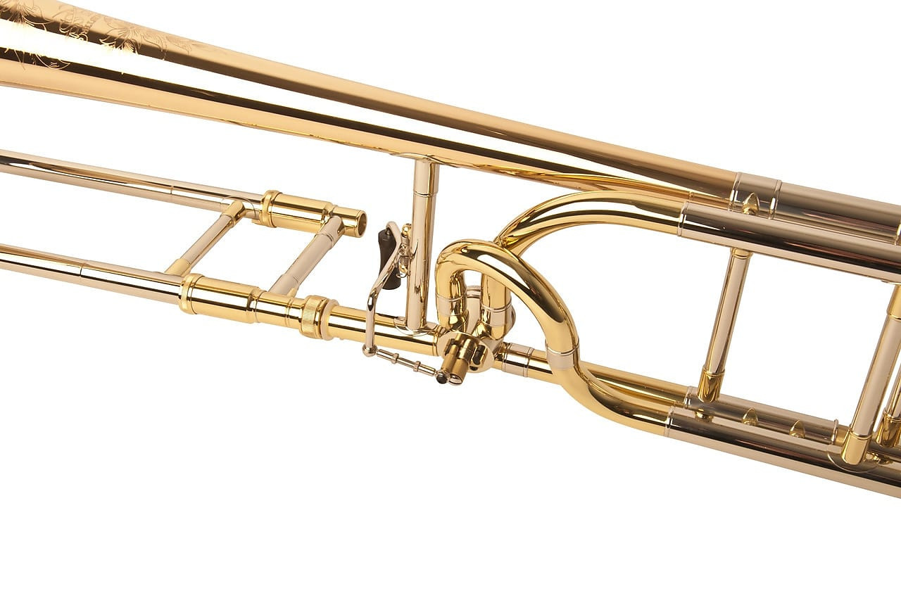 Manchester Brass Professional Tenor Trombone in Lacquer with Red Brass Bell