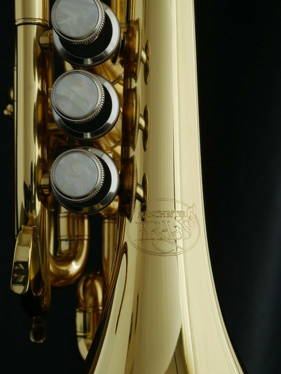 Manchester Brass Large Bell Pocket Trumpet in Polished Lacquer