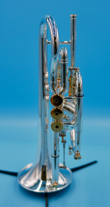 Brand New Besson Prestige Cornet in silver plate with gold trim Besson ...