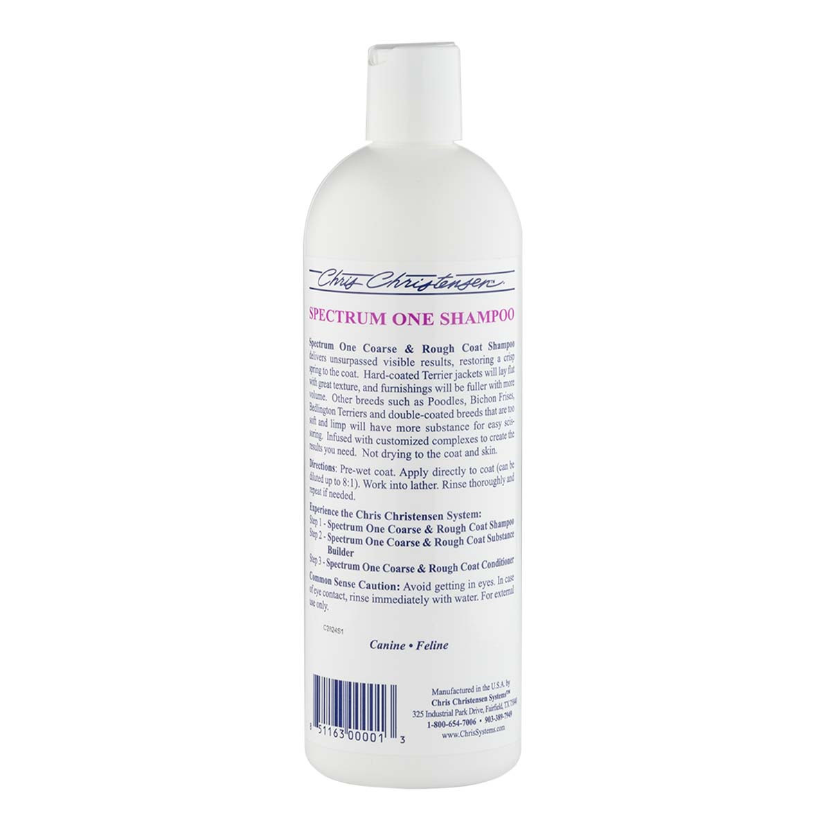 Chris Christensen Spectrum One Shampoo | For Coarse & Dry Skin