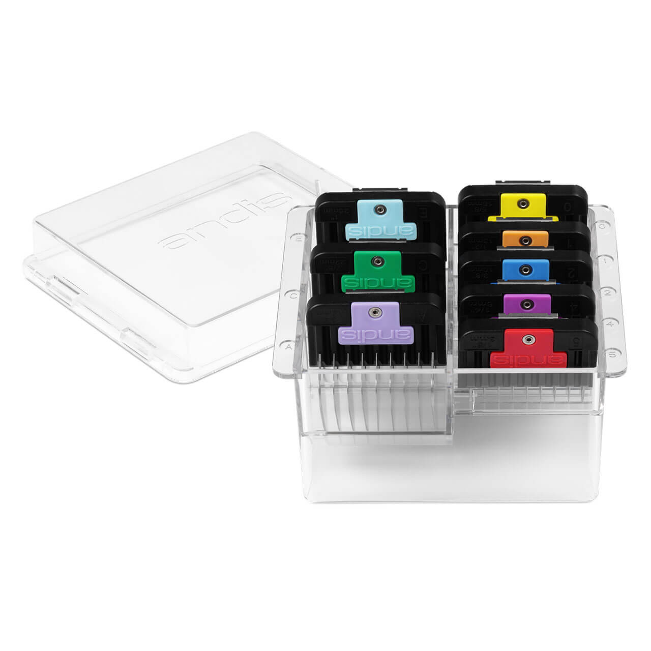 Andis Universal Color-Coded Stainless-Steel Comb Set