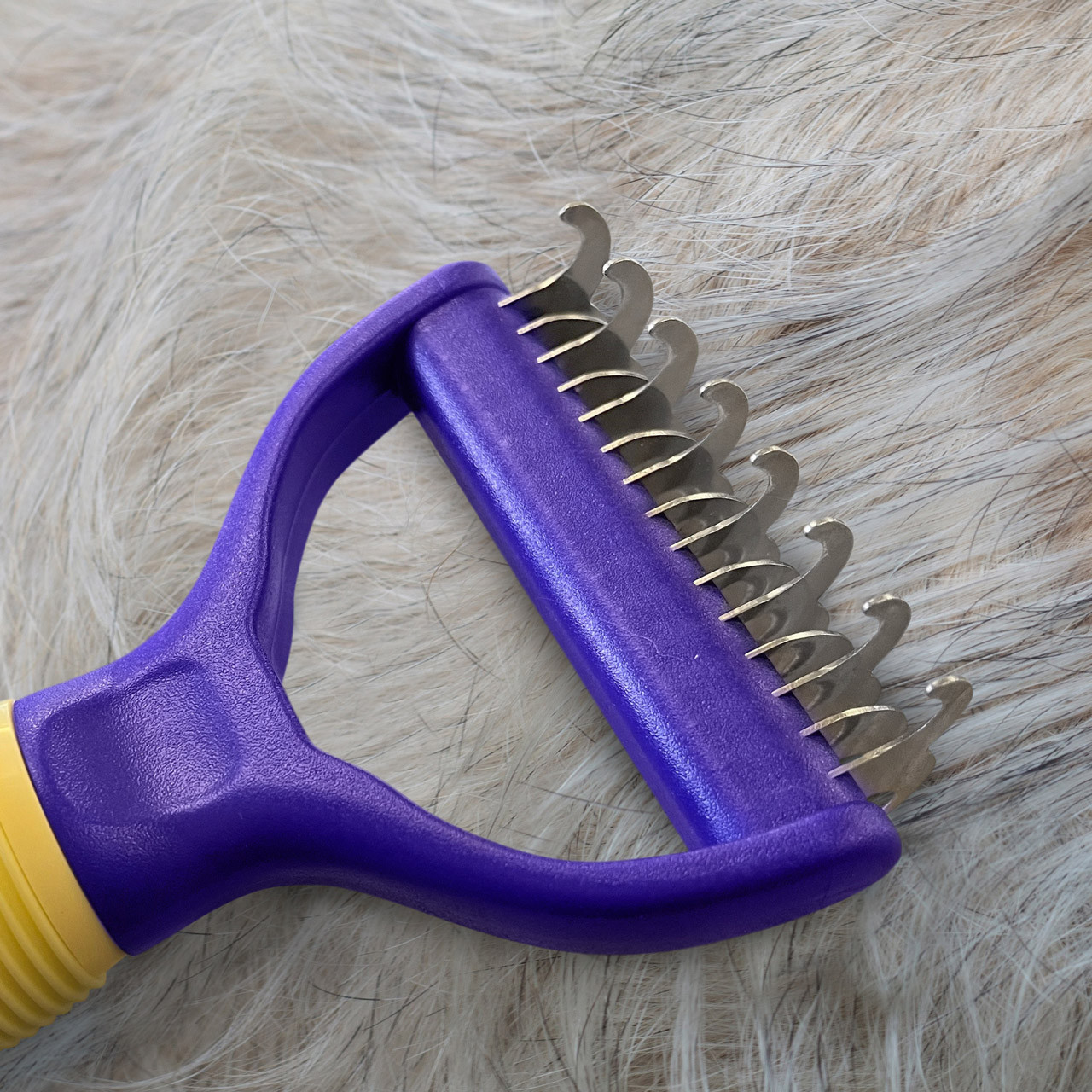 Jelly Pet Dual Deshedding Rake | 2-in-1 Remove Undercoat