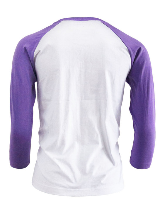 BCPOLO Unisex casual round neck t-shirt 3/4 sleeve 2 tone color Raglan ...