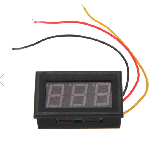 Mini Panel Mount Digital Voltmeter 0-99.9VDC - CRCibernética