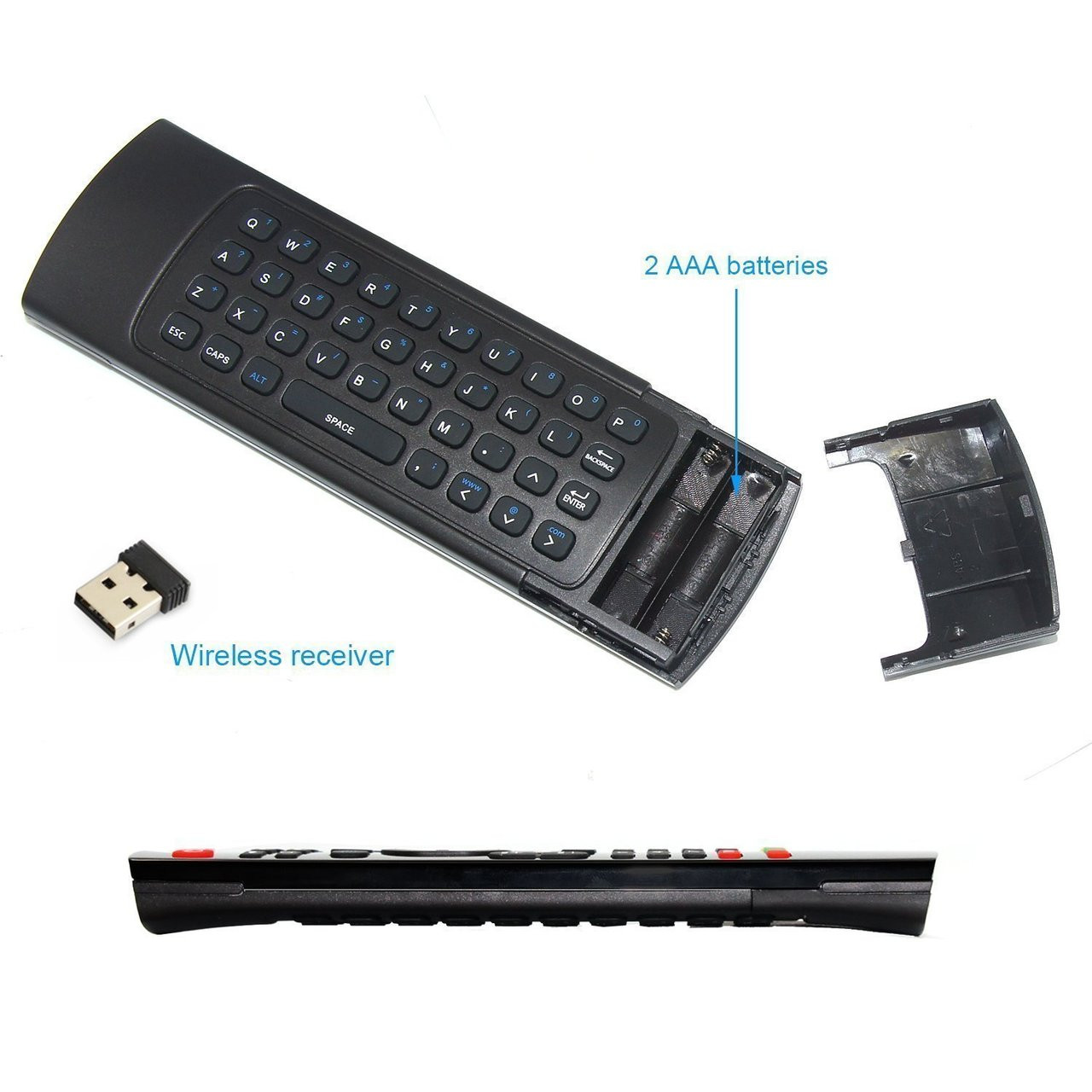 Wireless Mouse Keyboard and Remote Control - CRCibernética