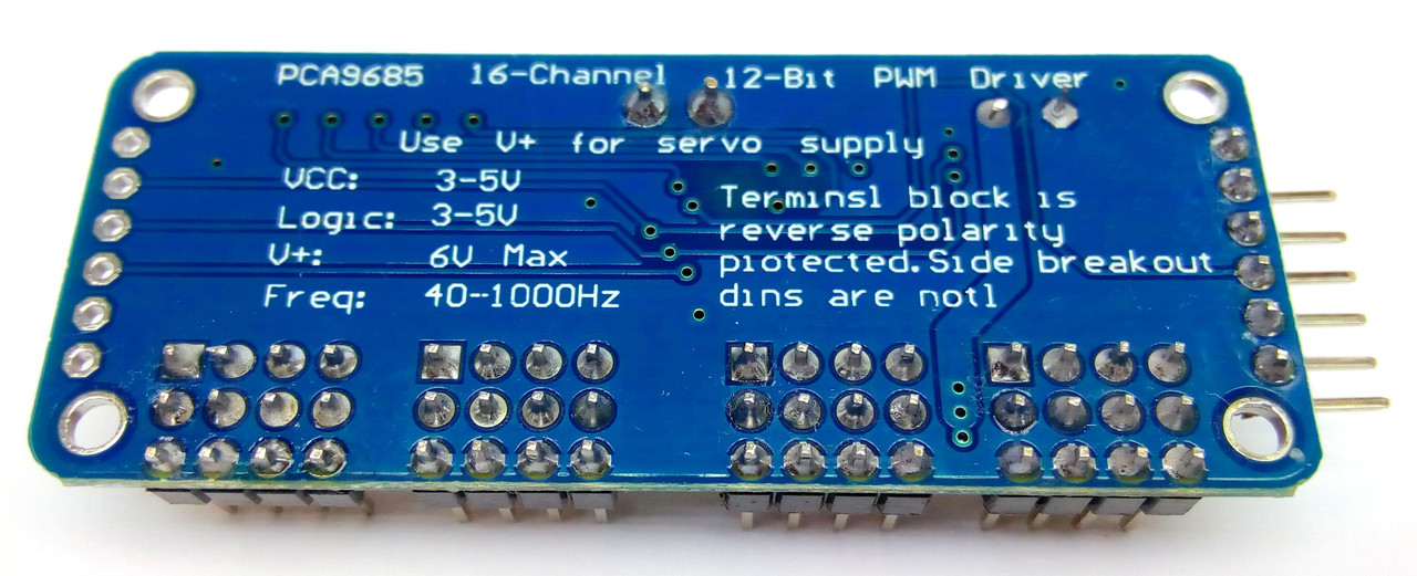 16 Channel 12-bit PWM/Servo Module - I2C interface - CRCibernética