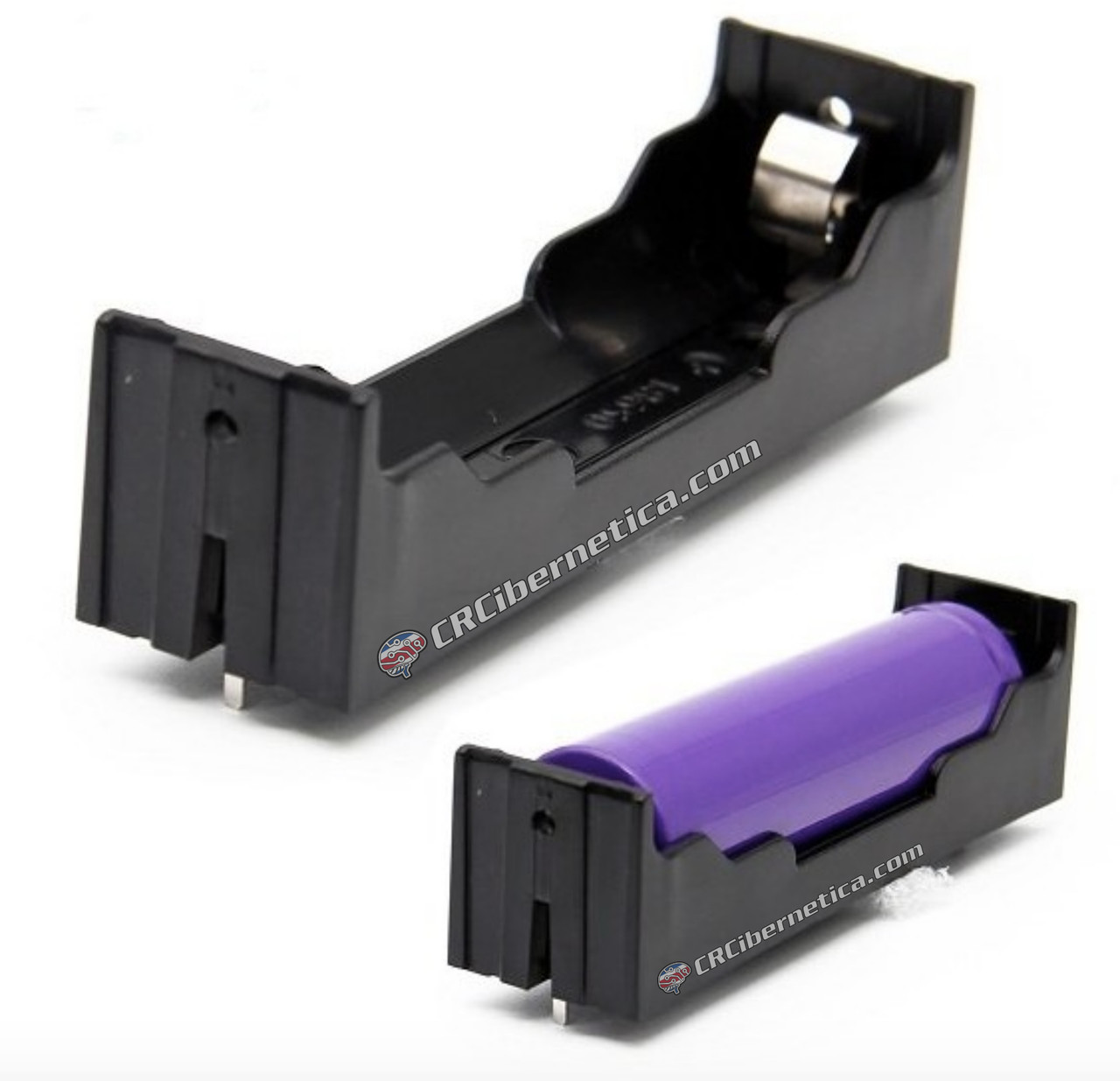 18650 Battery Holder PCB Mount - CRCibernética