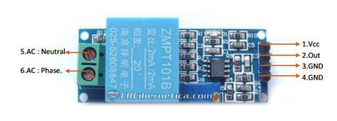 AC Voltage Sensor Module - CRCibernética