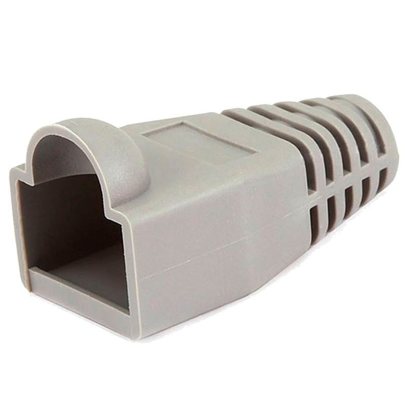 RJ45 CAT6 Metal Shell Plug With Boot (10 Pack) - CRCibernética