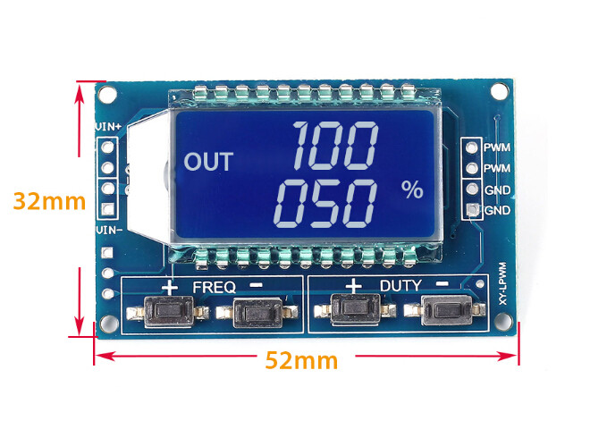 XY-LPWM PWM Square Wave Signal Generator Module - CRCibernética