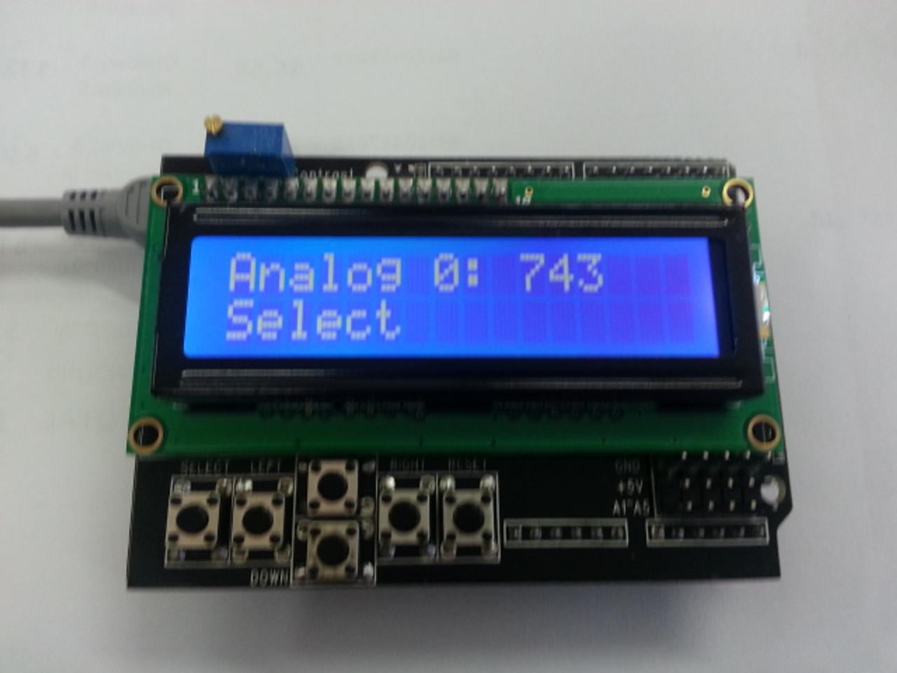 1602 LCD Keypad Shield for Arduino - CRCibernética