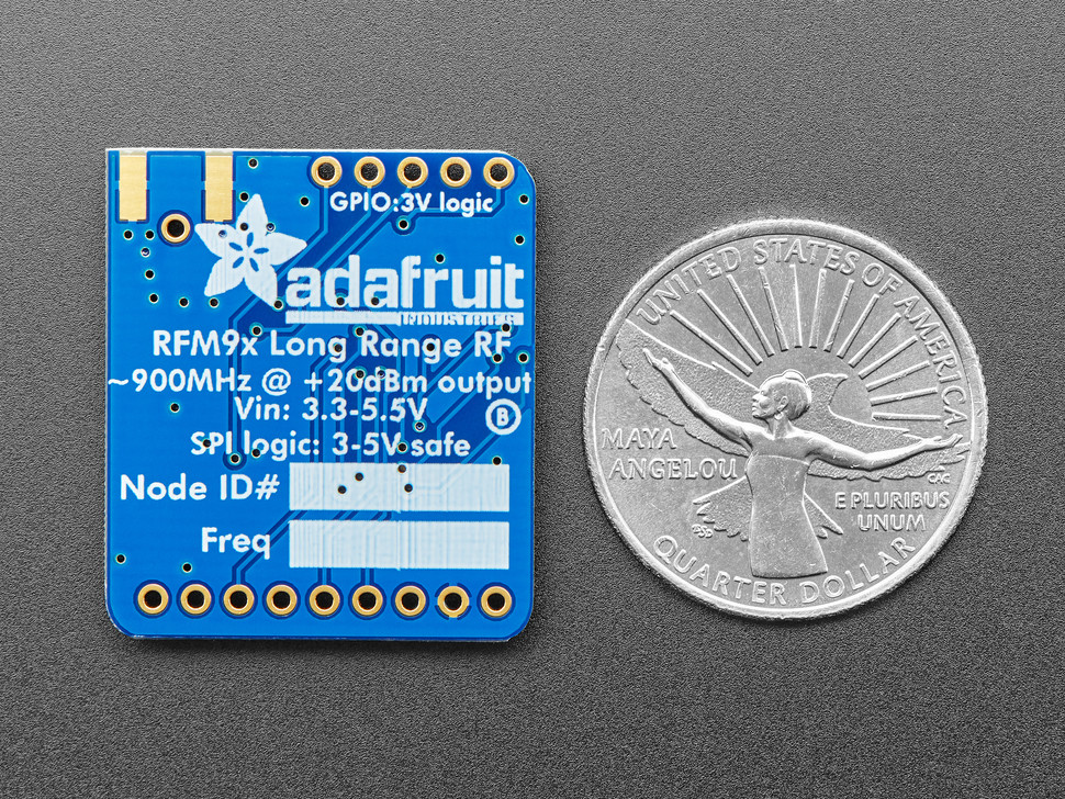 Adafruit RFM95W LoRa Radio Transceiver Breakout - 868 or 915 MHz ...