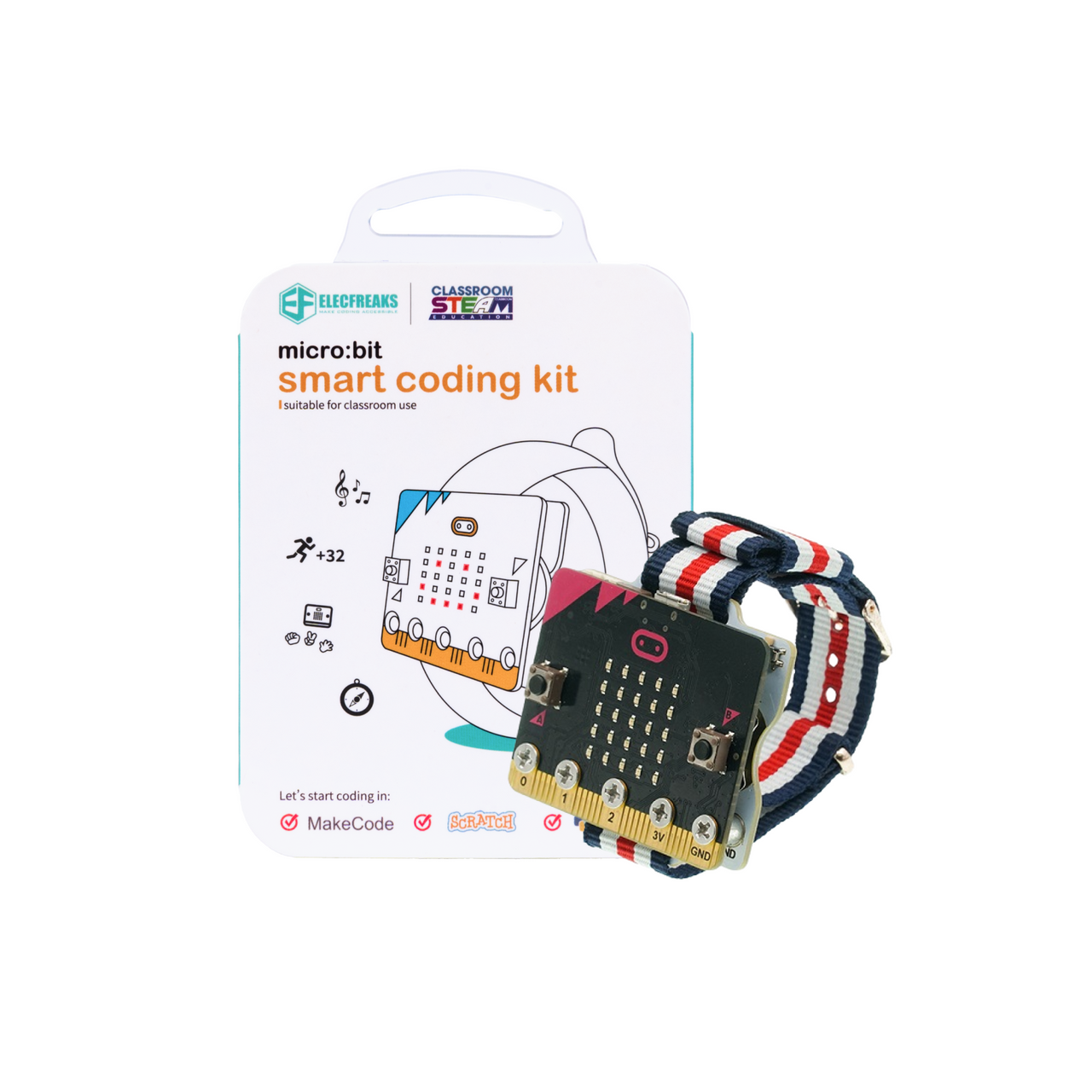 Micro:bit Smart Coding Kit (Micro:bit not included) - CRCibernética