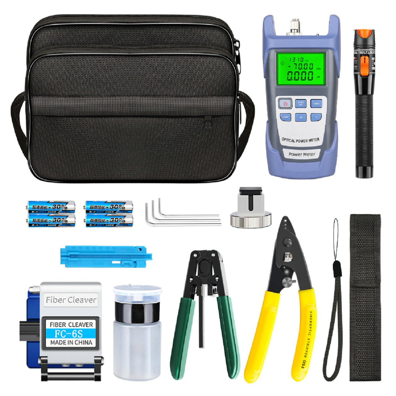 Fiber Optic Tool Kit with Fiber Cleaver - CRCibernética