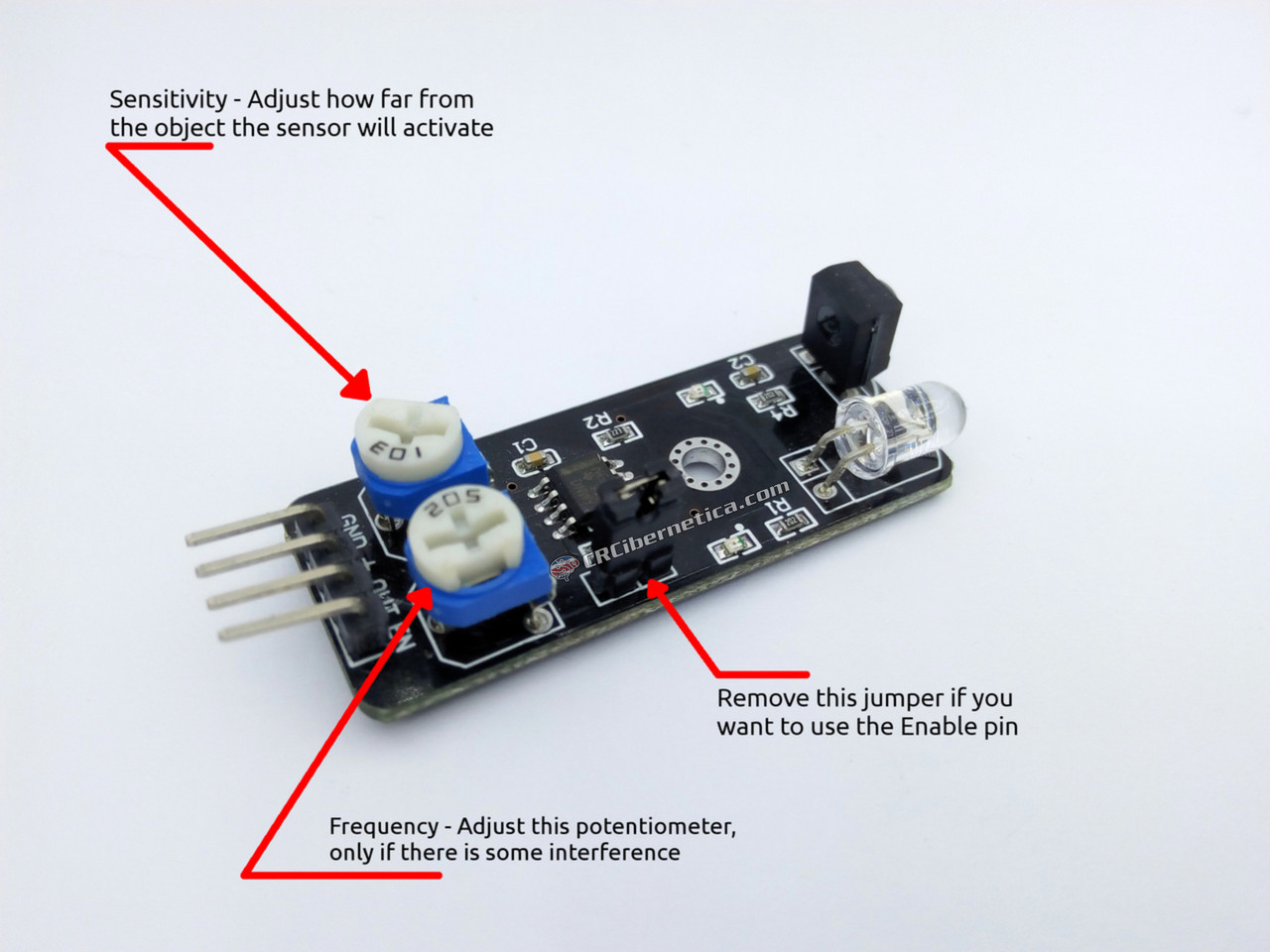 Infrared Obstacle Avoidance Module - CRCibernética