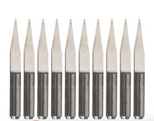 V-bit end mills for PCBs .1mm tips (10 pack) - CRCibernética