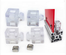 Transparent Spacer Block for 2020 Aluminum Extrusions - CRCibernética