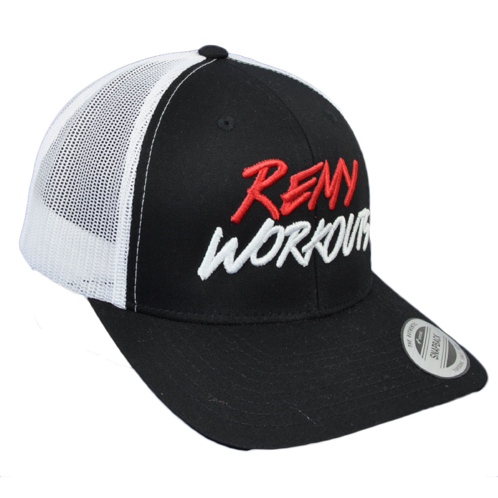 Remy Workouts Mesh White Black Hat Cap Snapback - Sinbad Sports Store