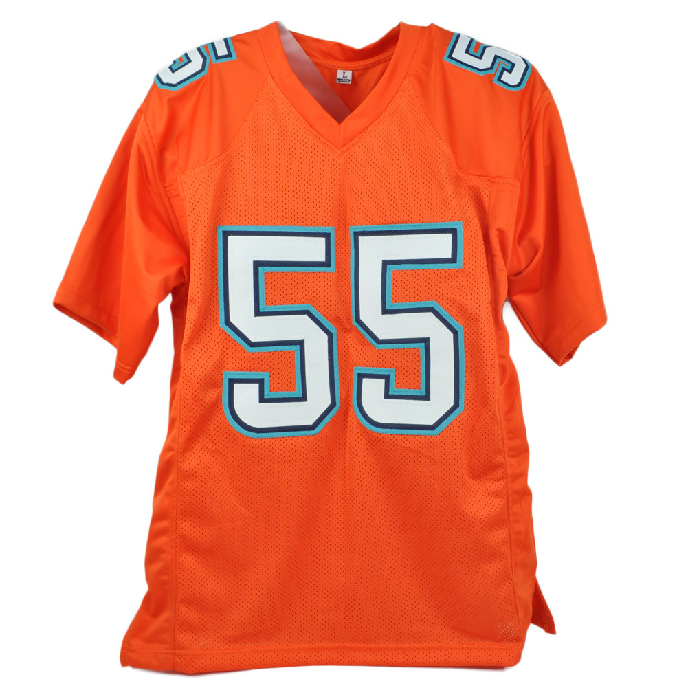 MIAMI DOLPHINS ORANGE Jerome Baker Jersey Replica X-Large Signed JSA ...