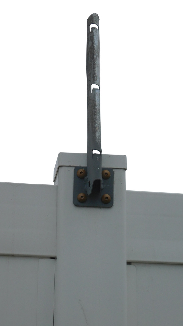 Extend-An-Arm Vertical Barbwire Arm Extension - Flat Mount - Install ...