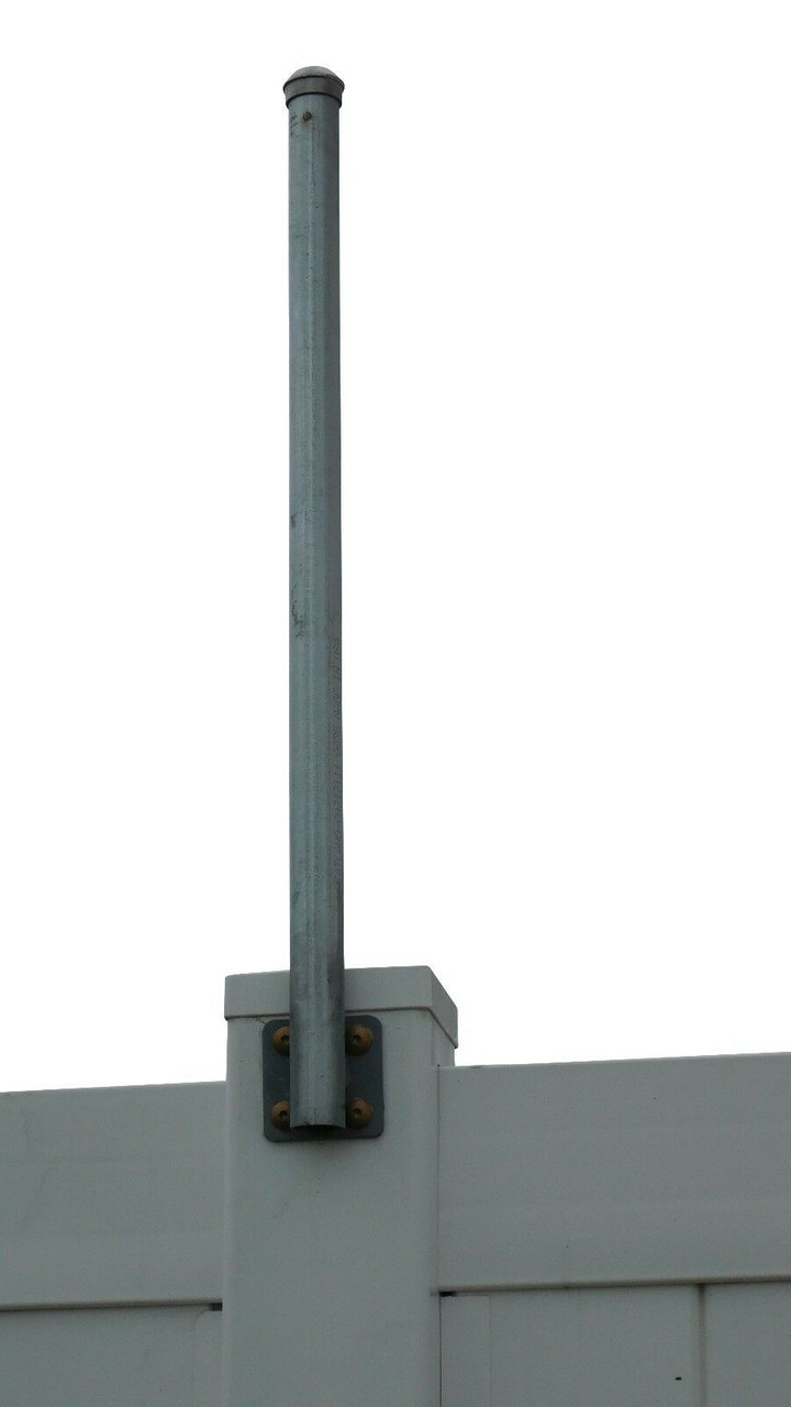 Extend-A-Post 1-3/8" OD Pipe Extensions 2' Long - Flat or Surface Mount ...