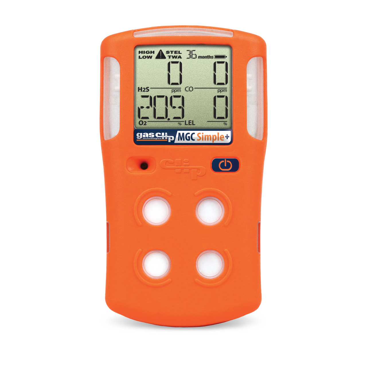 Gas Clip Technologies Multi Gas Clip Simple Plus 3 Year 4 Gas Detector ...