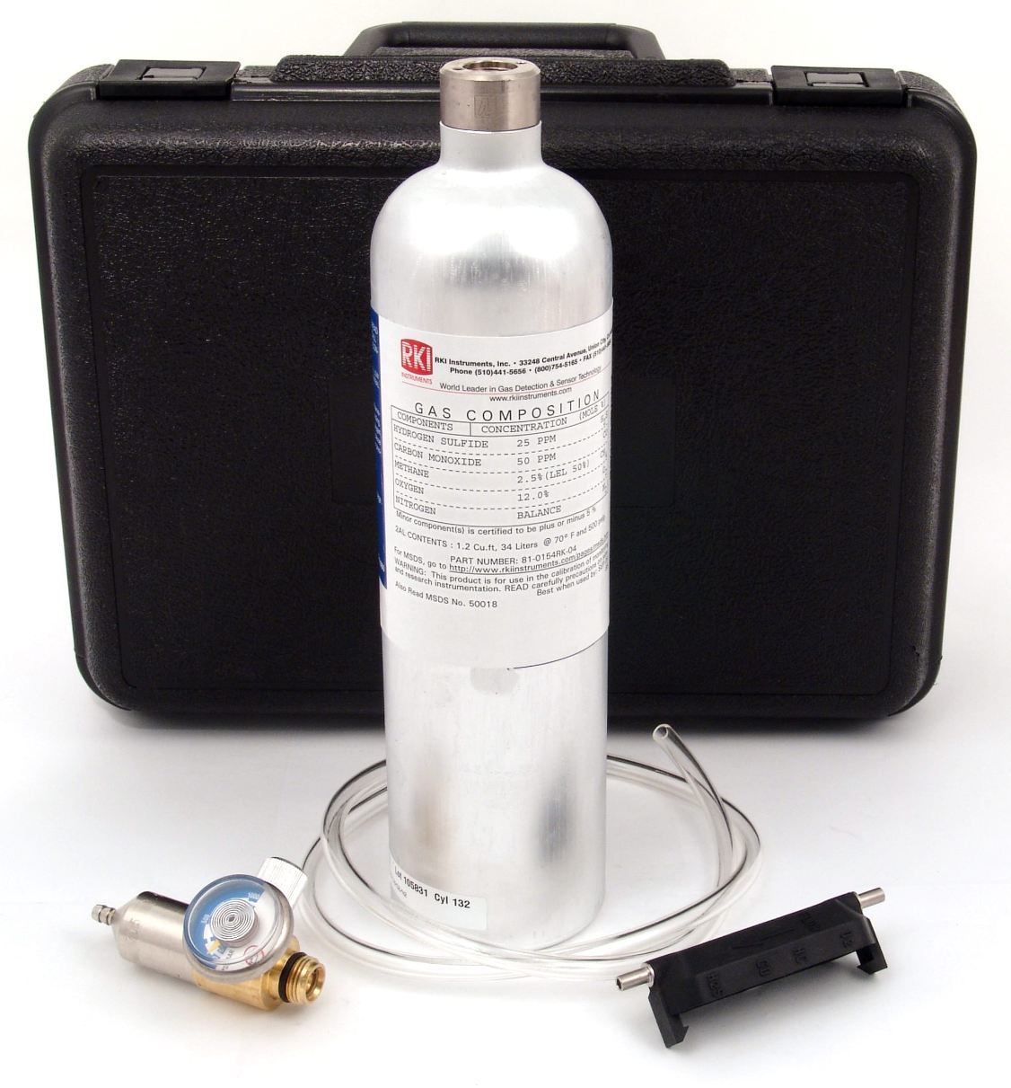RKI Instruments Calibration Kits for Fixed Monitors with NH3,CL2, HCN ...