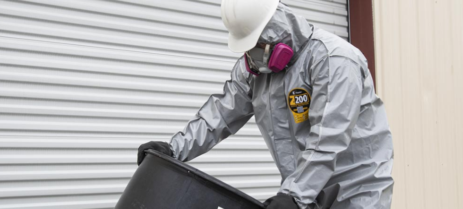 Kappler Zytron 200 Coverall with Hood and Attached Boot Covers- Bound ...