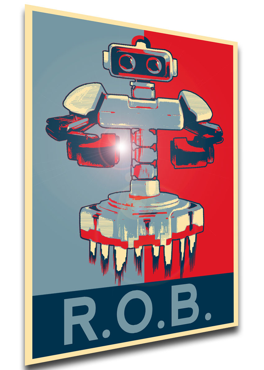 Poster - Propaganda - Smash Bros - ROB - Propaganda World