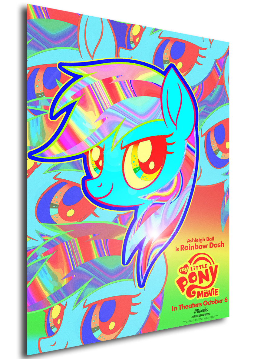 Poster - Locandina - My Little Pony - Rainbow Dash - Propaganda World