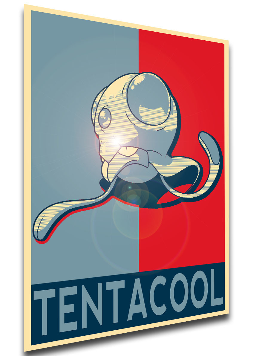 Poster - Propaganda - MA0368 - Pokemon - Tentacool - Propaganda World