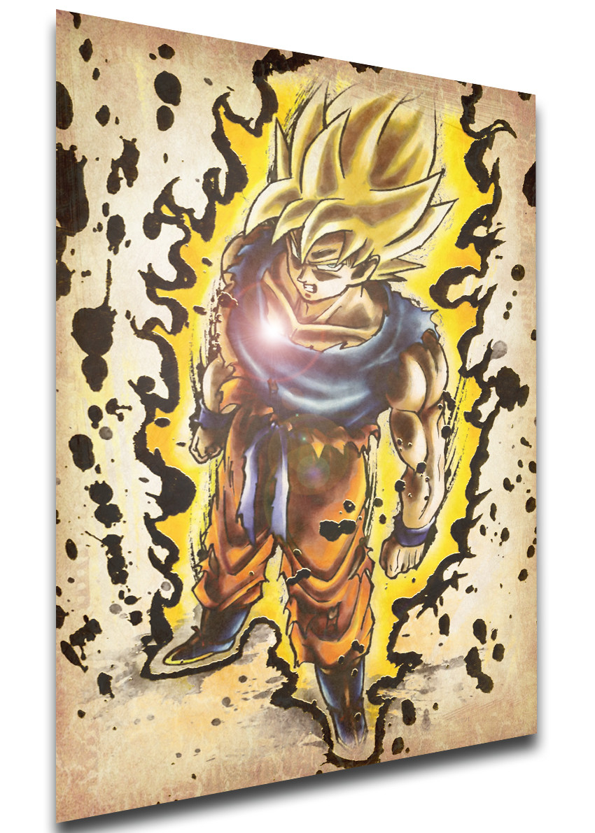 Poster Wanted - Dragon Ball - Goku SSJ Variant 02 - Propaganda World