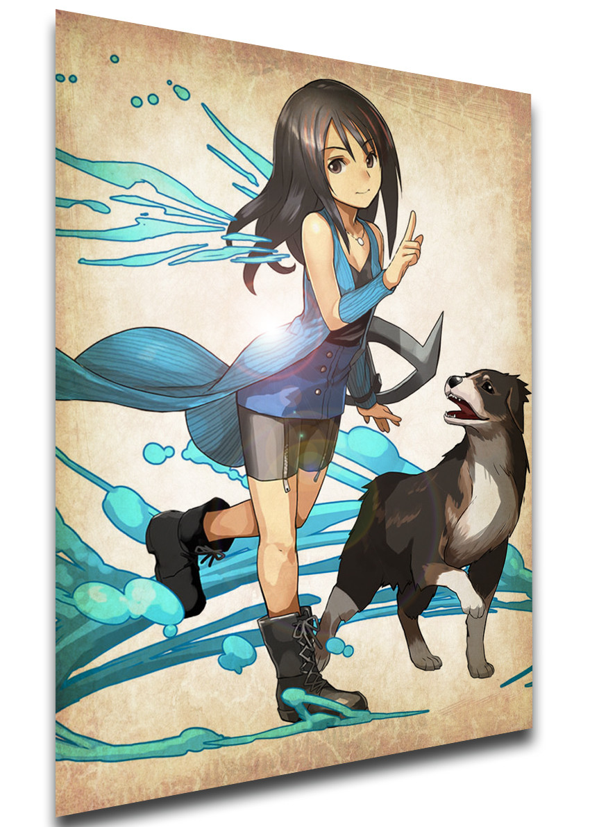 Poster Wanted - Final Fantasy VIII - Rinoa Heartilly & Angelo - LL1199 ...