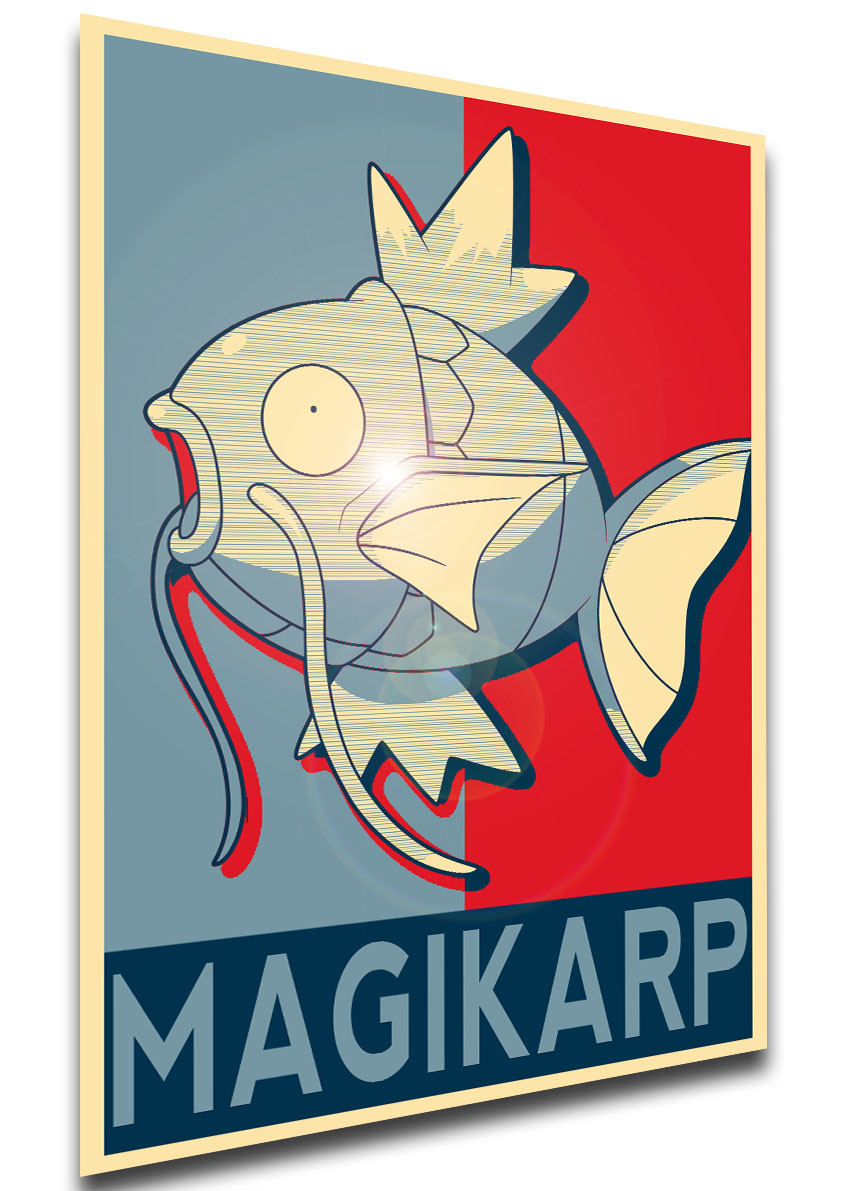 Poster - Propaganda - MA0400 - Pokemon - Magikarp - Propaganda World